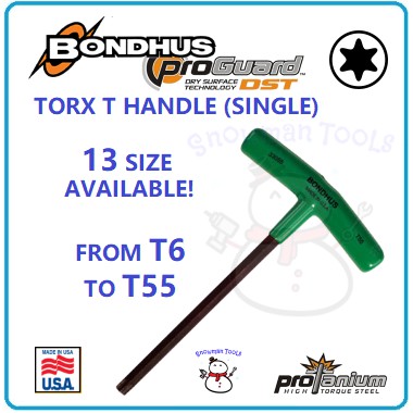 TORX T HANDLE TORX BONDHUS BRAND PROGUARD TORX T HANDLE 100% ORIGINAL ...
