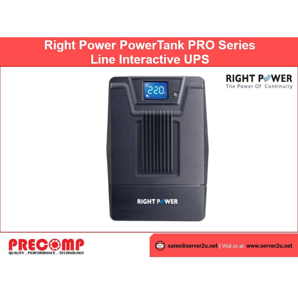 Right Power PowerTank PRO Series 1000VA (PowerTank P1000T) | Shopee ...