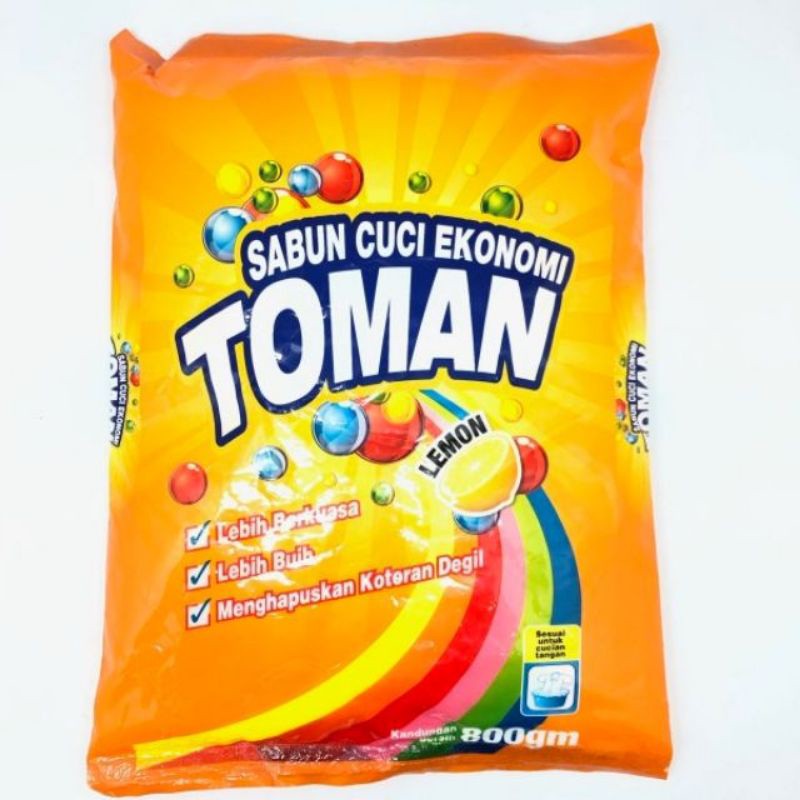 Toman Plus Laundry Powder Detergent 700g Flora/800g Lemon | Shopee Malaysia