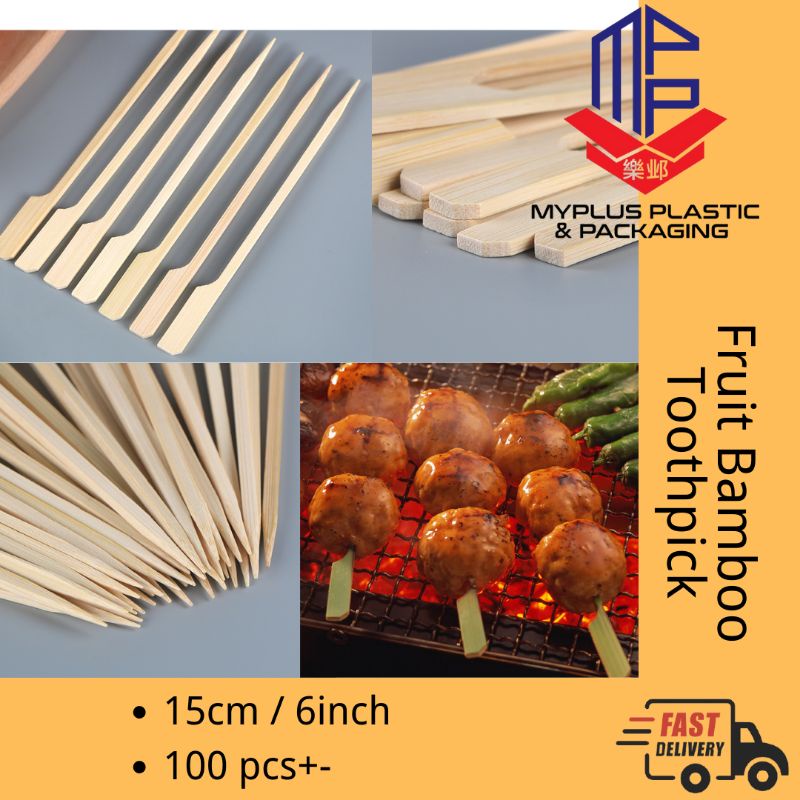 Fruit Bamboo Toothpick 15cm [100 Pcs] / Teppo Gushi Bamboo Stick Skewer ...