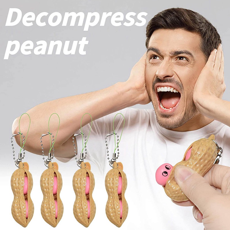 Squeeze Peanut Bean Kid Decompression Toys / Kids Adult Simulation ...