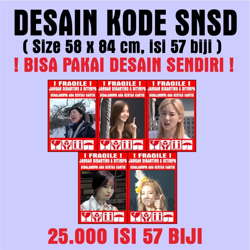 Print Sticker fragile Contents 57pcs Package kpop nct dream wayv ...