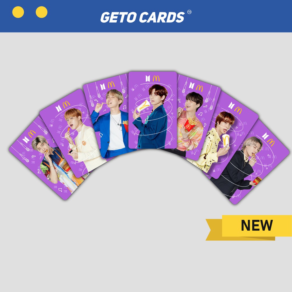 Bts MEAL CARDS Special Hologram | Geto Cards (Skin/atm card stickers ...
