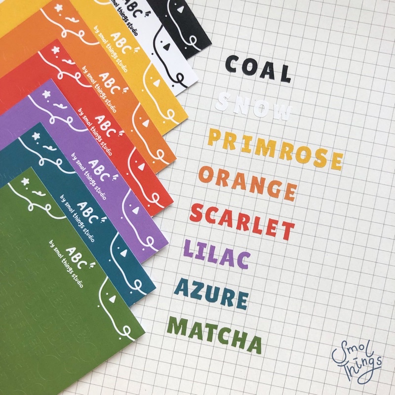 [ smol things studios ] 1 Sheet Uppercase Alphabet Stickers ( A GRADE ...