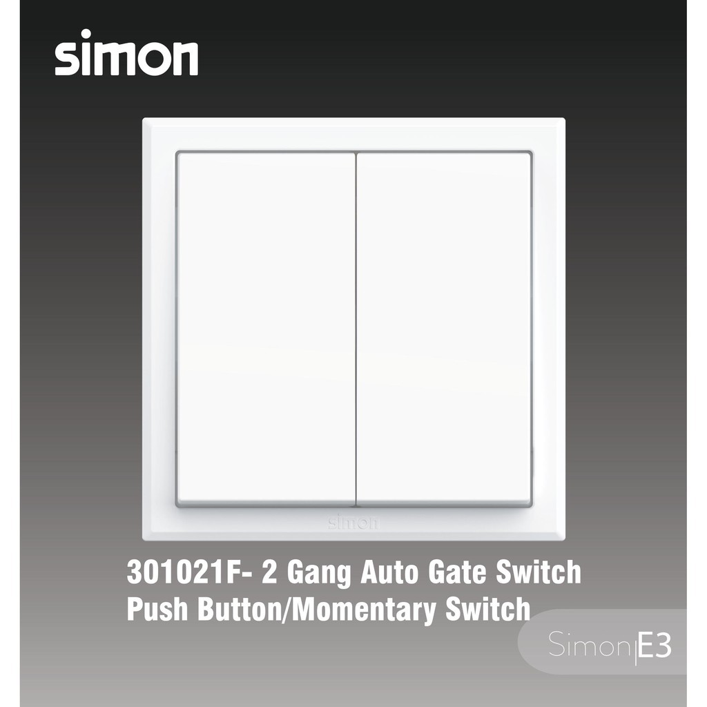 SIMON E3 Series Switch / Switches & Socket Outlet White & Silver Color ...