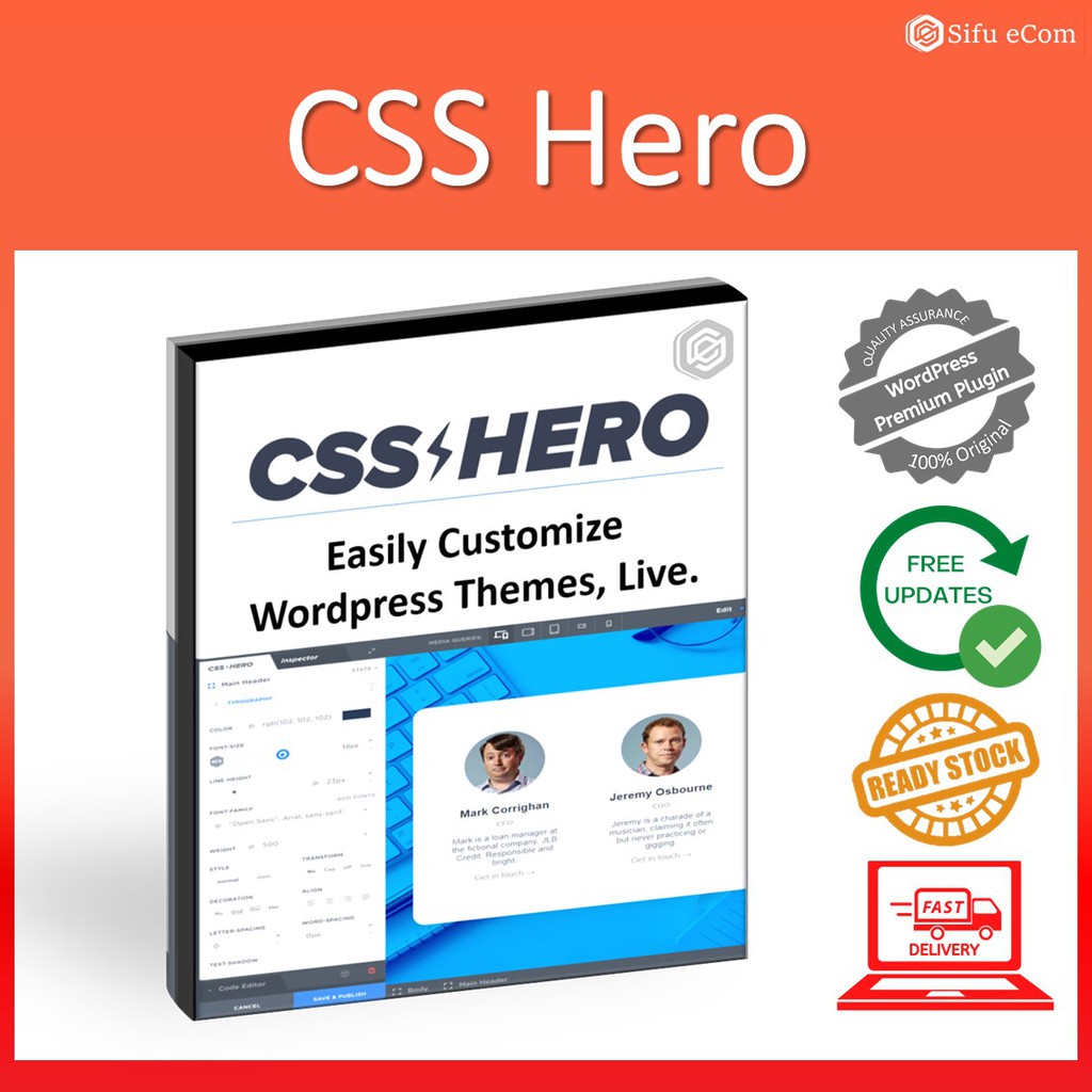 CSS Hero - WordPress Plugin [Lifetime Update + Unlimited Website ...