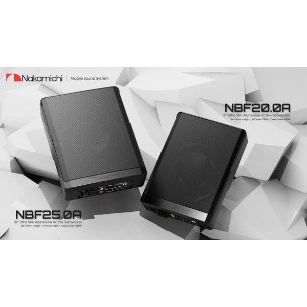 Nakamichi NBF20.0A - 8 inch Full Aluminum Active Subwoofer | Underseat Subwoofer | Woofer Kereta ...
