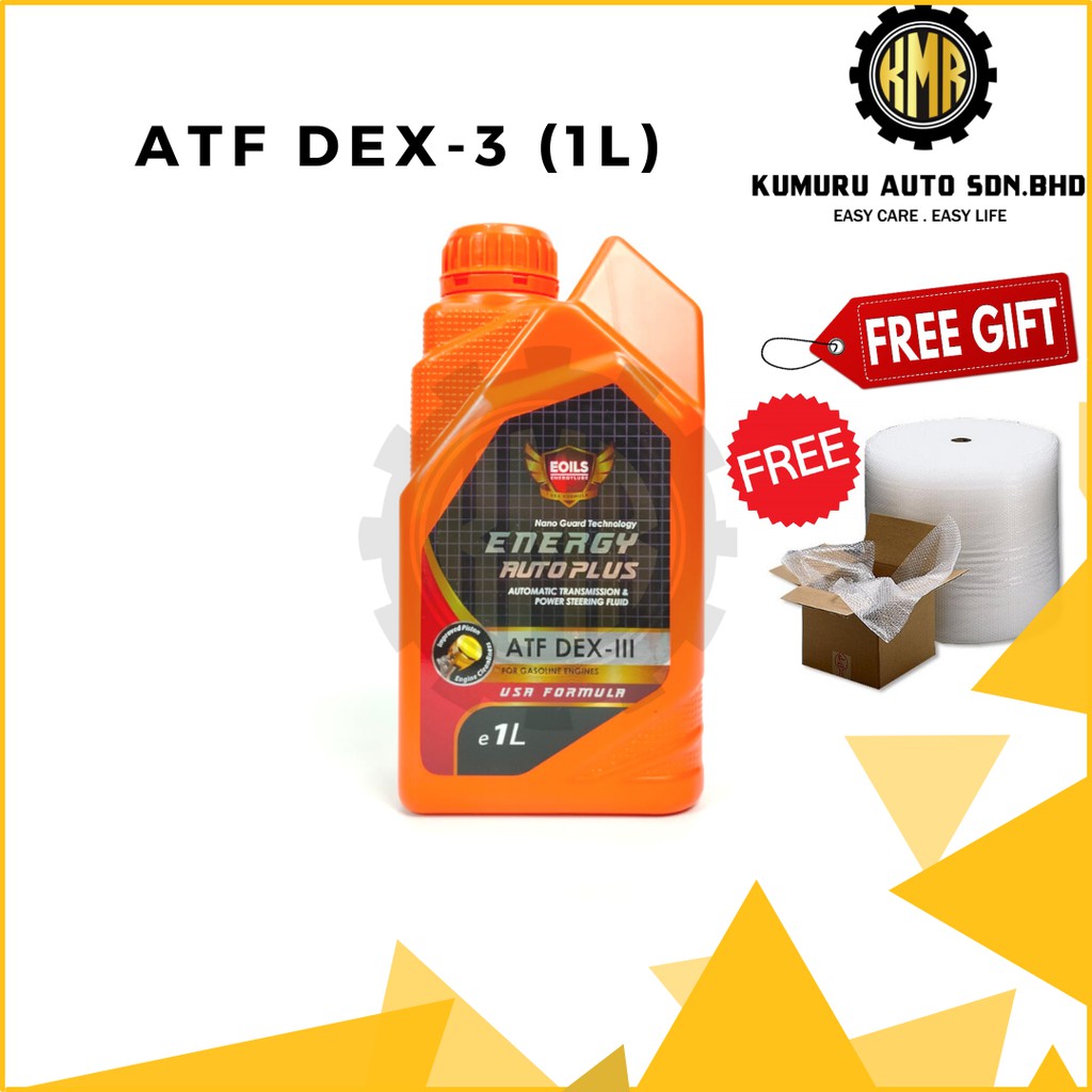 1Liter EOILS ATF DEX-3 ATF Auto Oil Power Steering Oil | Shopee Malaysia