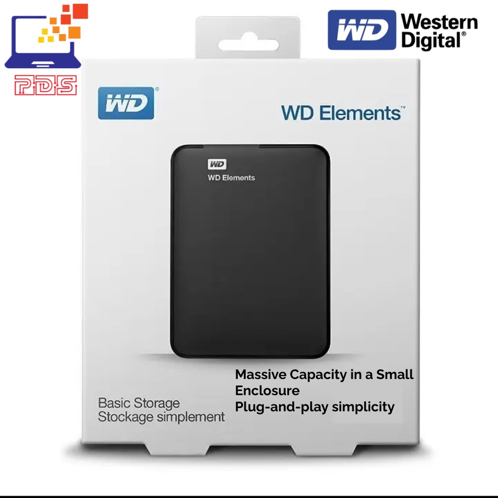 WD Elements USB 3.0 SATA 2.5 inch HDD Enclosure USB3 Casing | Shopee ...
