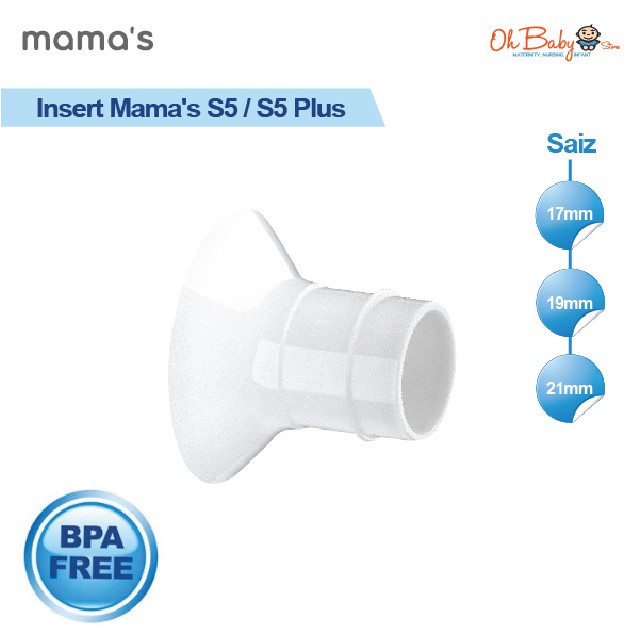 Insert Mama's S50/ S5/ S5 Plus/Emma A1/ Spectra (15mm, 17mm, 19mm, 21mm & 24mm) | Shopee Malaysia