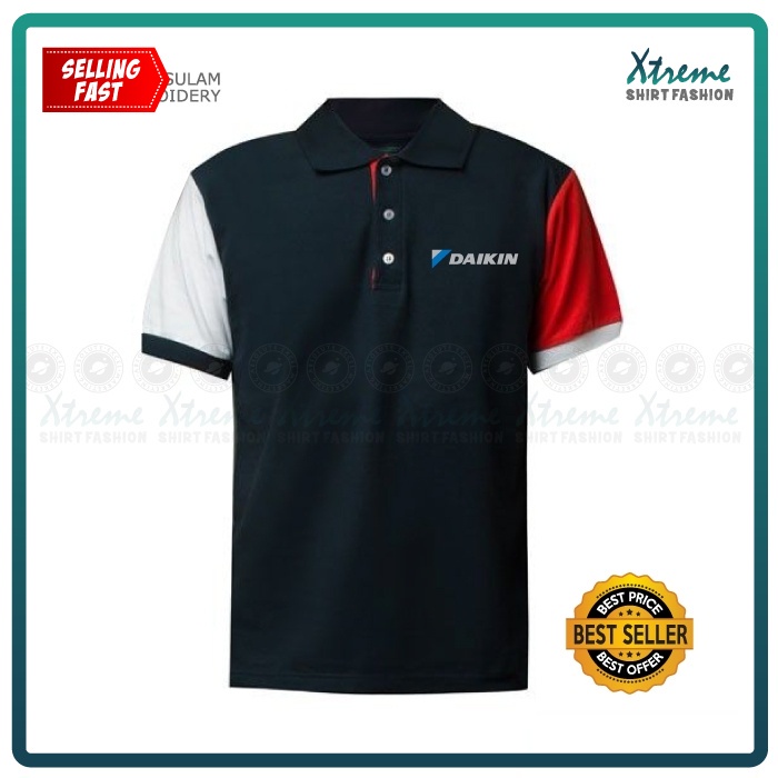 G Polo T Shirt Sulam Daikin AC Aircon Aircond Inverter Home Kitchen ...