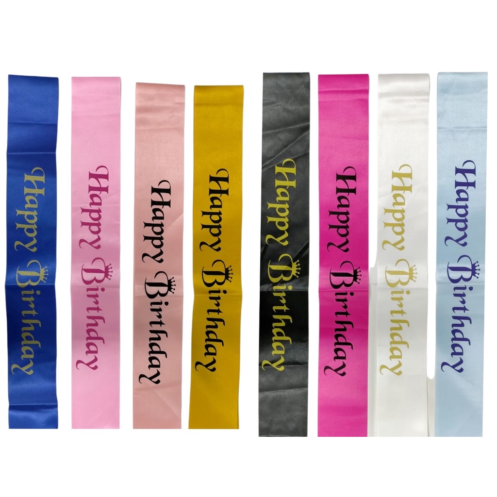 Happy Birthday Sashes Party Decoration | Shopee Malaysia