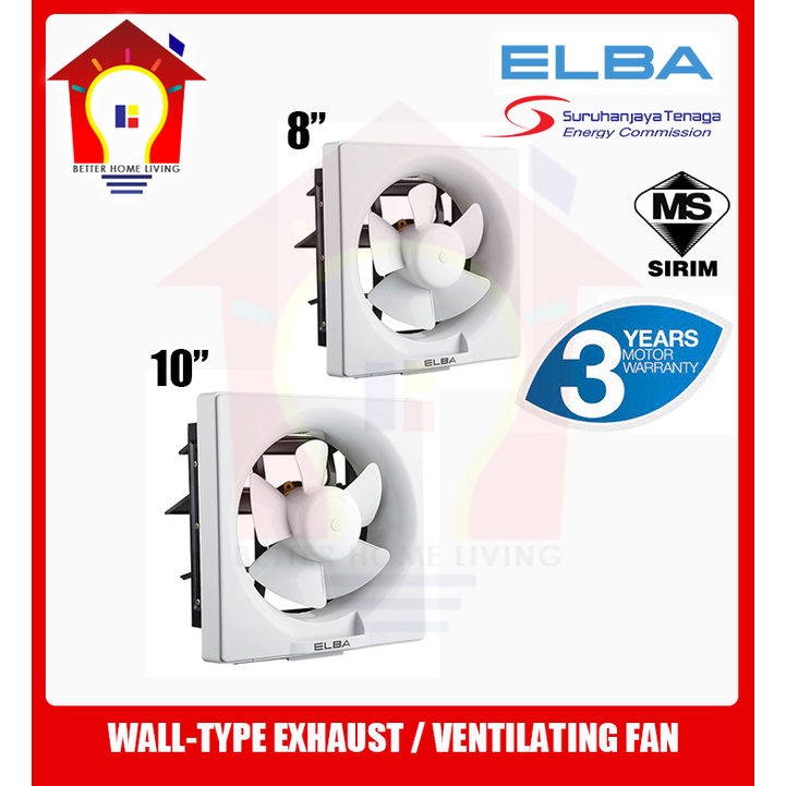 BETTER HOME LIVING - ELBA 8'' EVF-E0805 / 10'' EVF-E1005 WALL-TYPE ...