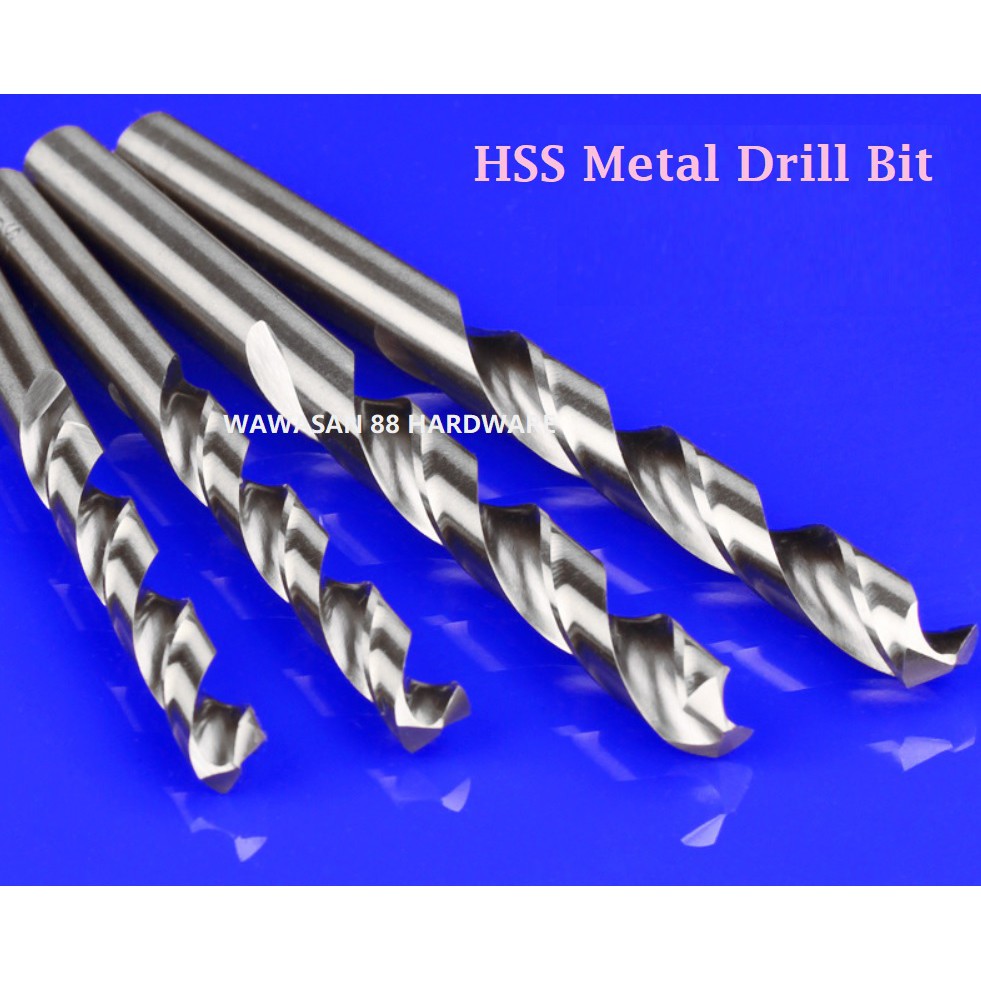 Mata Tebuk Besi Kayu Plastik Tembaga Mata Gerudi | HSS Metal Drill Bit ...
