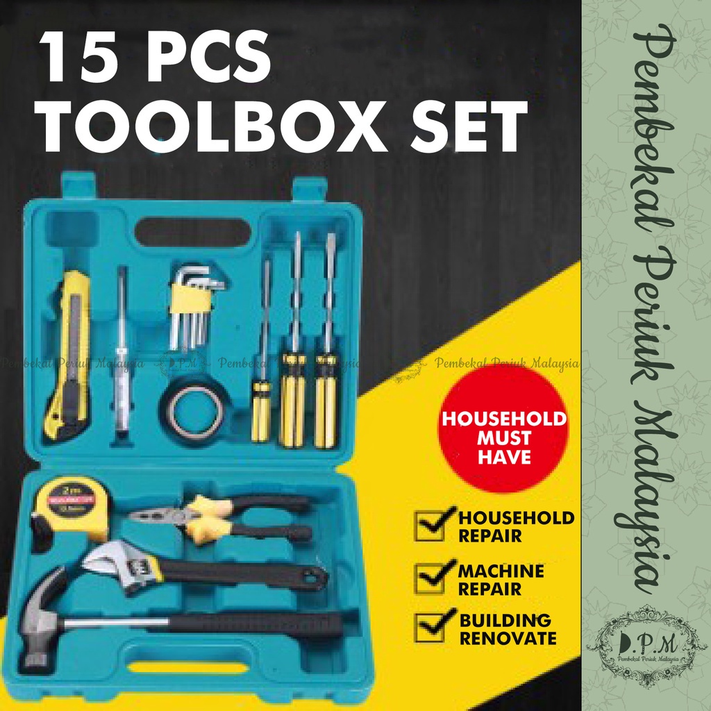 15 in 1 Tool Box / Kotak Alat 15 in 1 (READY STOCK) | Shopee Malaysia