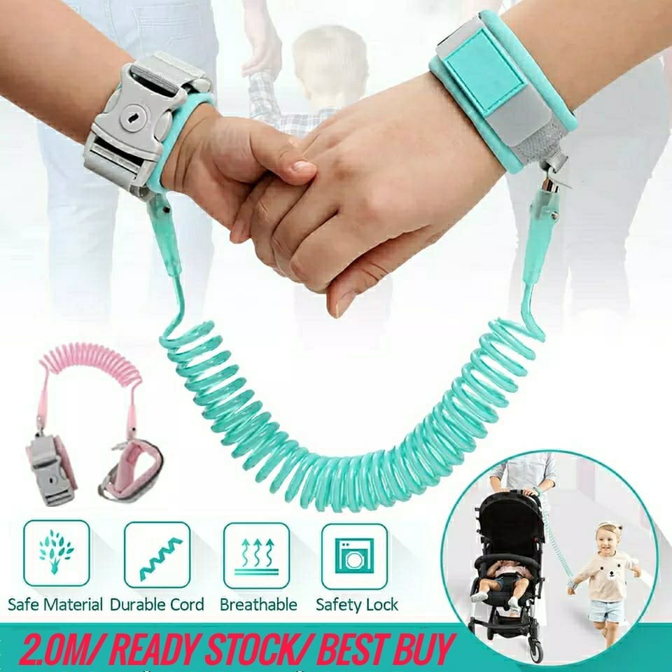 Child Anti-Lost Wrist Link with Transaction Rope, Baby Child Safety ...