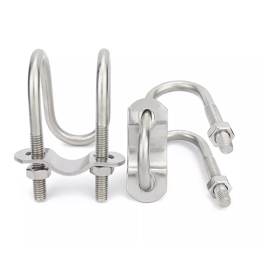Stainless Steel Double U-shaped Clamp U-shaped Screw Cross U-shaped ...