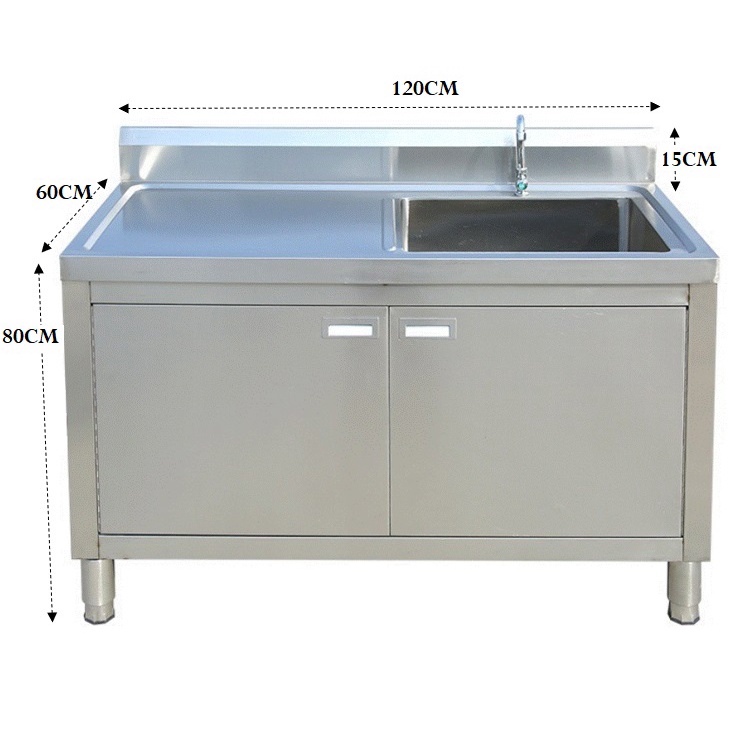 PREMIUM SINK CABINET 120CM 高档不锈钢洗槽柜子 BAR SINKS / BASIN BASUH CUCI HEAVY ...