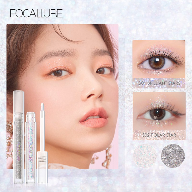 FOCALLURE FA195 Quick-Drying Starlight Liquid Eyeshadow Stick High ...