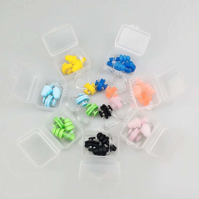 A17D swimming ear plug nose clip swimming accessories block water ...