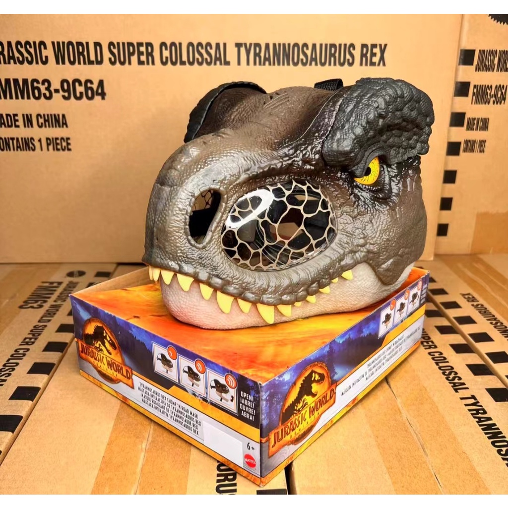 Jurassic World Dominion Chomp N Roar Tyrannosaurus T Rex Dinosaur Mask ...