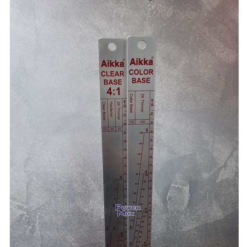 AIKKA PAINT MEASURING RULER FOR MIXING CLEAR / PRIMER / 2K PAINT etc ...