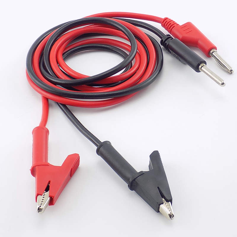 1M Double End Test Lead Wire Line Voltage Banana Plug Alligator Clip ...