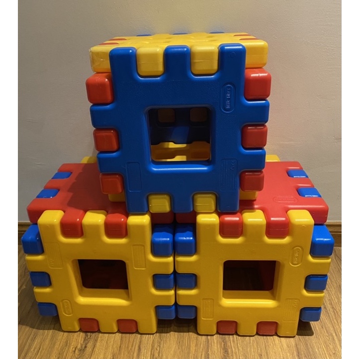 [Sold] Little Tikes Big Waffle Block Set / Playhouse - 18 pieces Blue ...