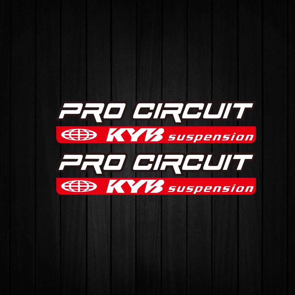 2PCS/KYB Reflective Fork Sticker Suspension Shocker Damper Decal ...