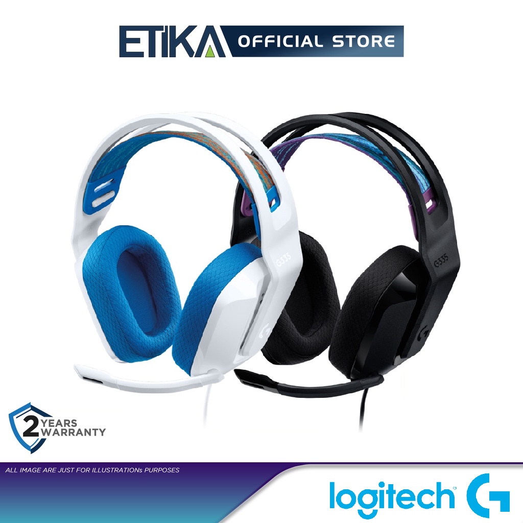 Logitech G335 | Light Weight 3.5mm Wired Gaming Headset | Black 981 ...