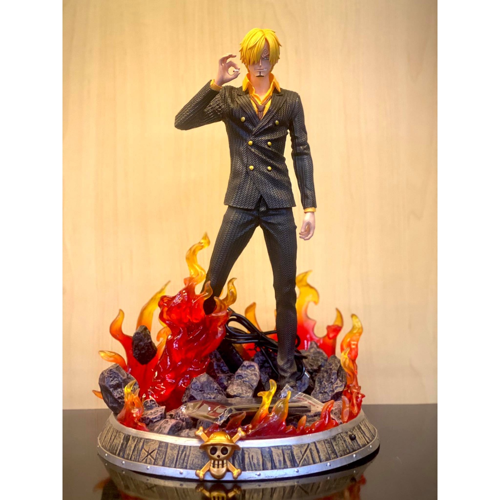 One Piece Model Figure Vinsmoke Sanji Figure With Led Light Shopee Malaysia