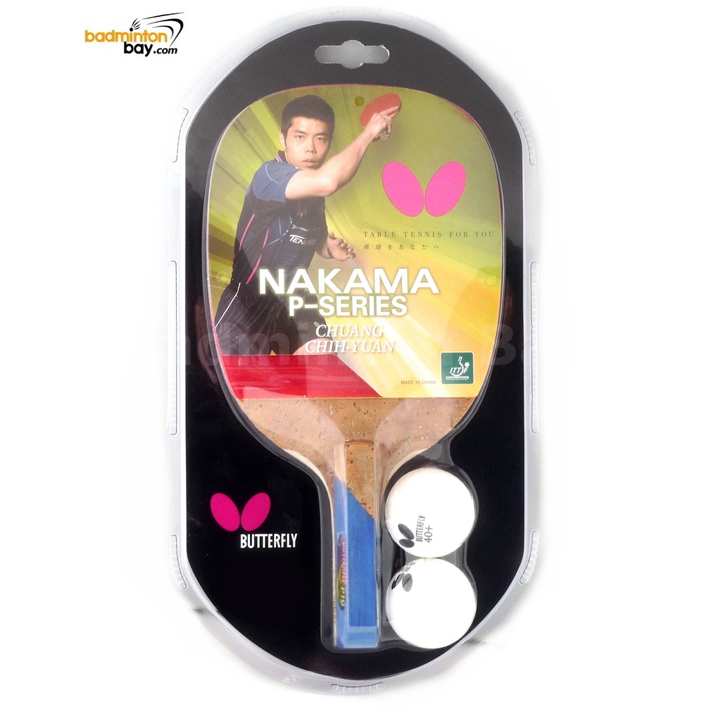Butterfly Nakama P-10 Penhold Table Tennis Wood Racket Preassembled ...
