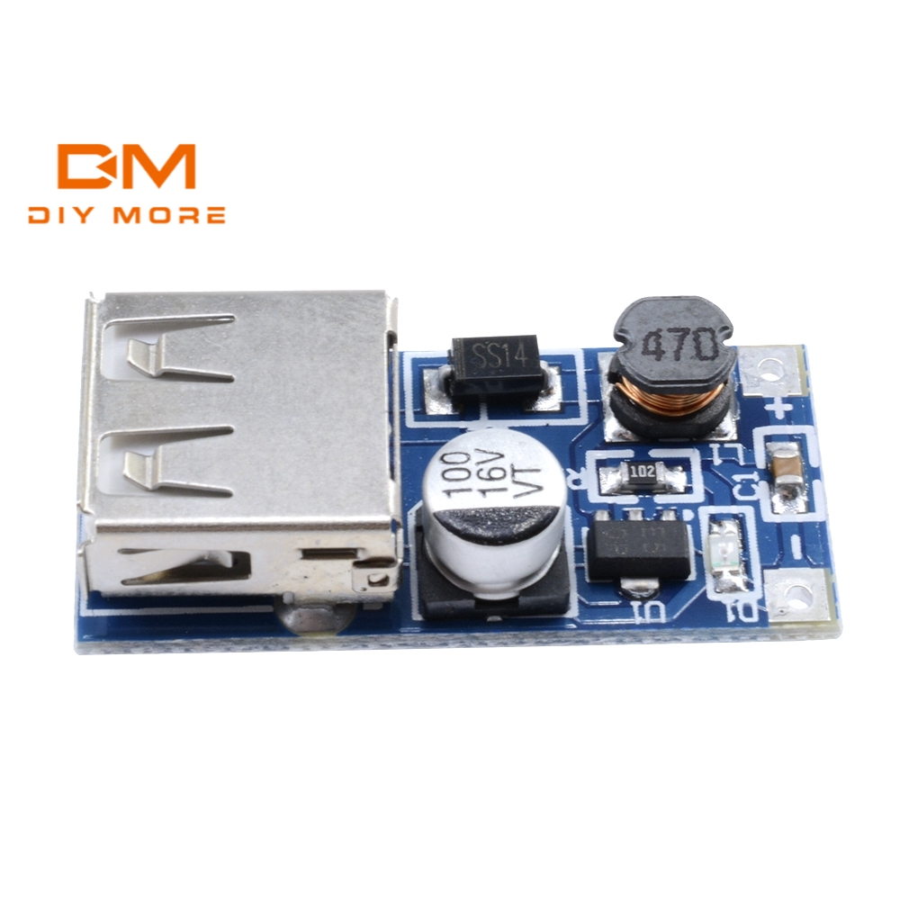 DIYMORE PFM Control DC-DC 0.9V-5V to 5V USB DC Boost Step-up Power ...
