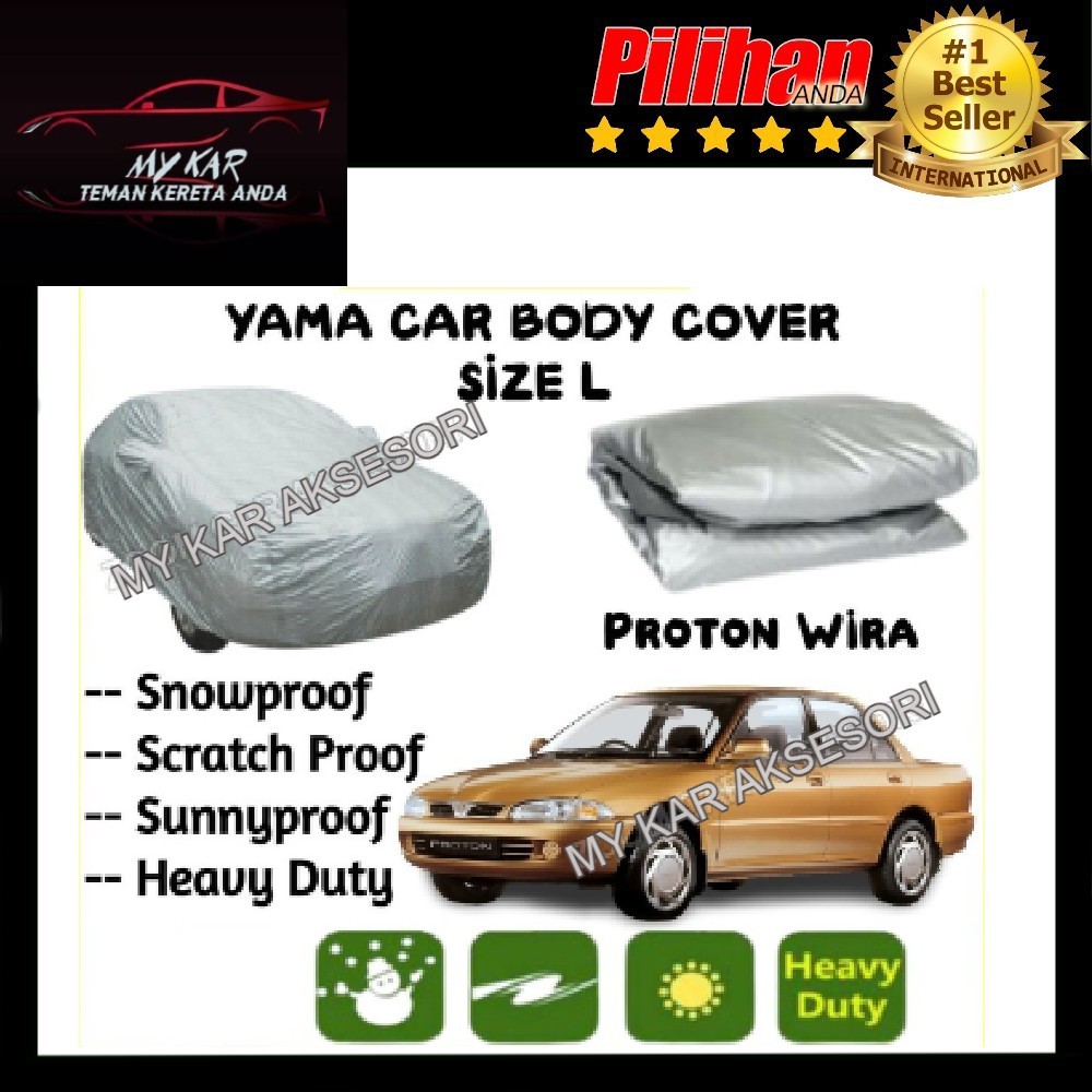 High Quality Yama Car Cover - Proton Wira ~ L Size | Shopee Malaysia