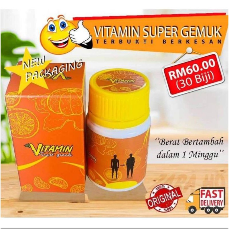 Vitamin Super Gemuk ubat gemuk pil gemuk vitamin gemuk kilo up weight ...