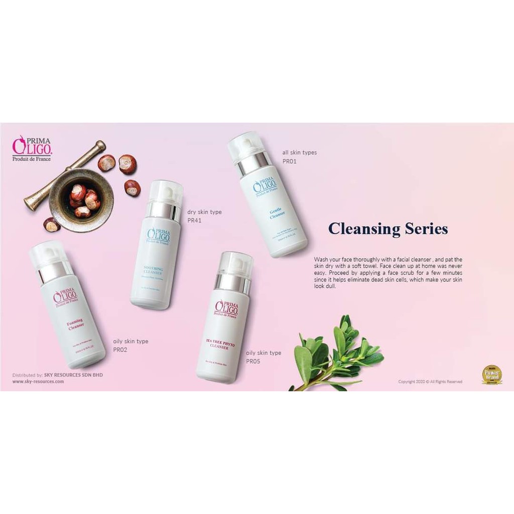 Prima Oligo Cleasing Series 欧俐儿洁面系列 | Shopee Malaysia