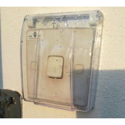 Weatherproof Switch Socket Outlet Box Cover - Small (for wall switch ...
