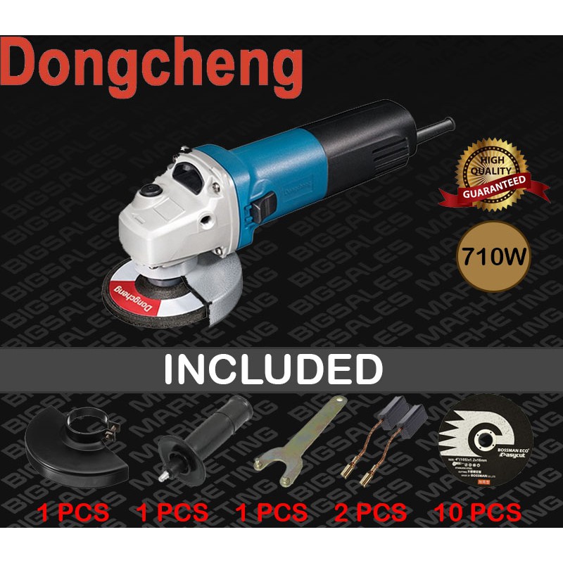 710W DONGCHENG 100mm(4") Angle Grinder Power Tool DSM05-100A | Shopee Malaysia