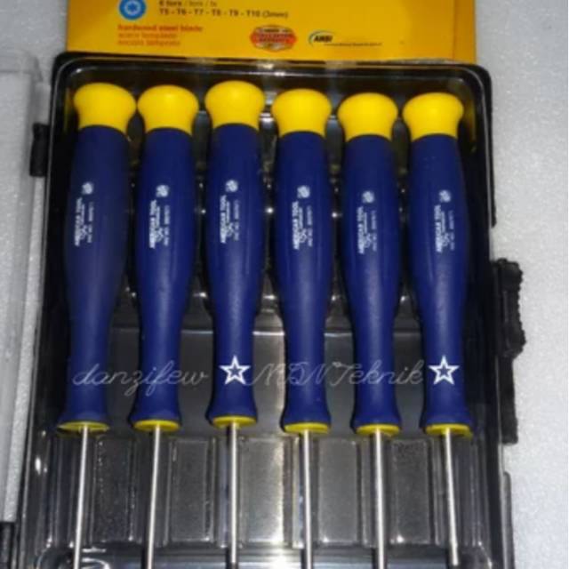6Pcs Star Screwdriver Set American Tools || Torx Precision Precision ...