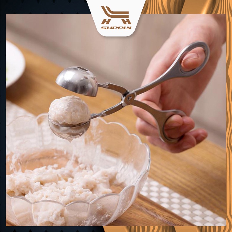 LH Stainless Steel Meatball Maker Clip Fish Ball Rice Making Mold Tools ...