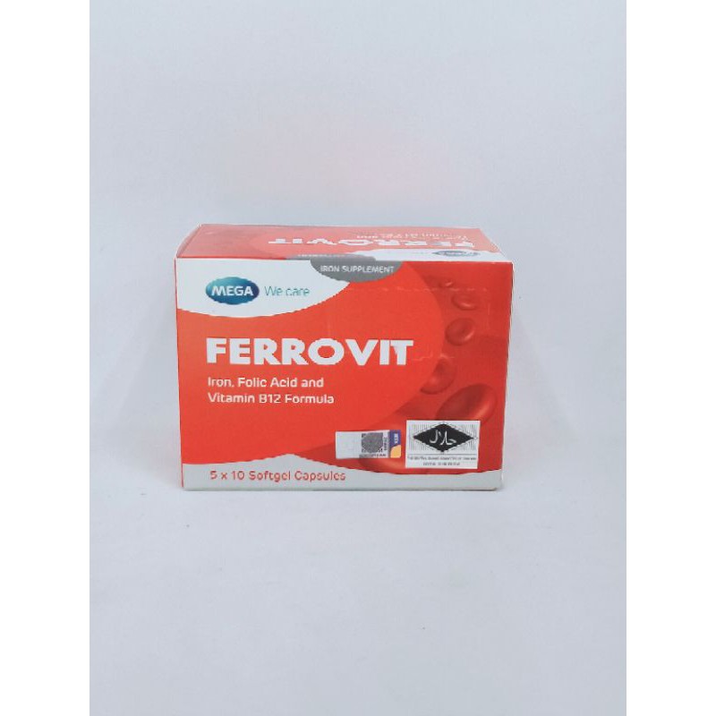 Mega Ferrovit Softgel Cap 50's | Shopee Malaysia