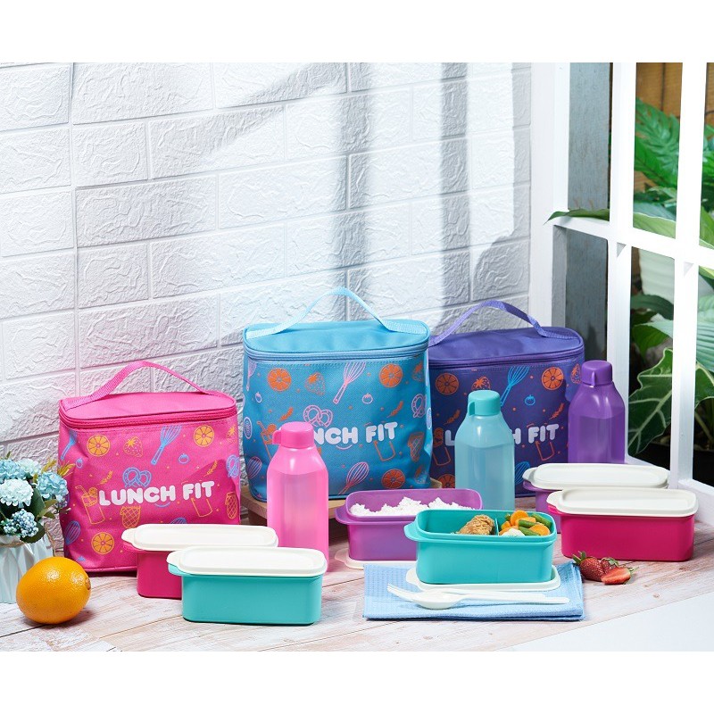 Lunch Fit Lunch bag set / Lunch box with Lunch box bag set | Shopee ...