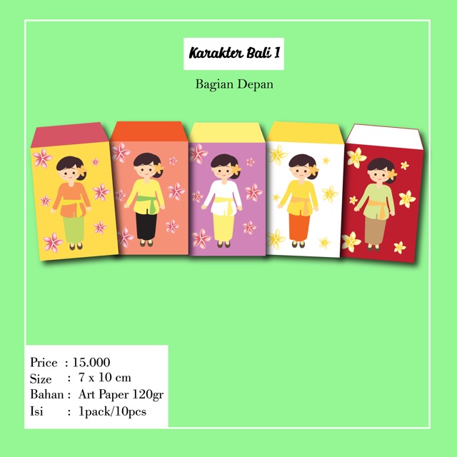 Brass Galungan Envelopes (bali Characters) | Shopee Malaysia