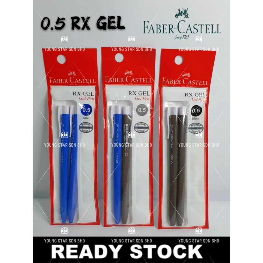 FABER CASTELL RX GEL ( 2 IN 1 PACK ) 0.5mm | Shopee Malaysia