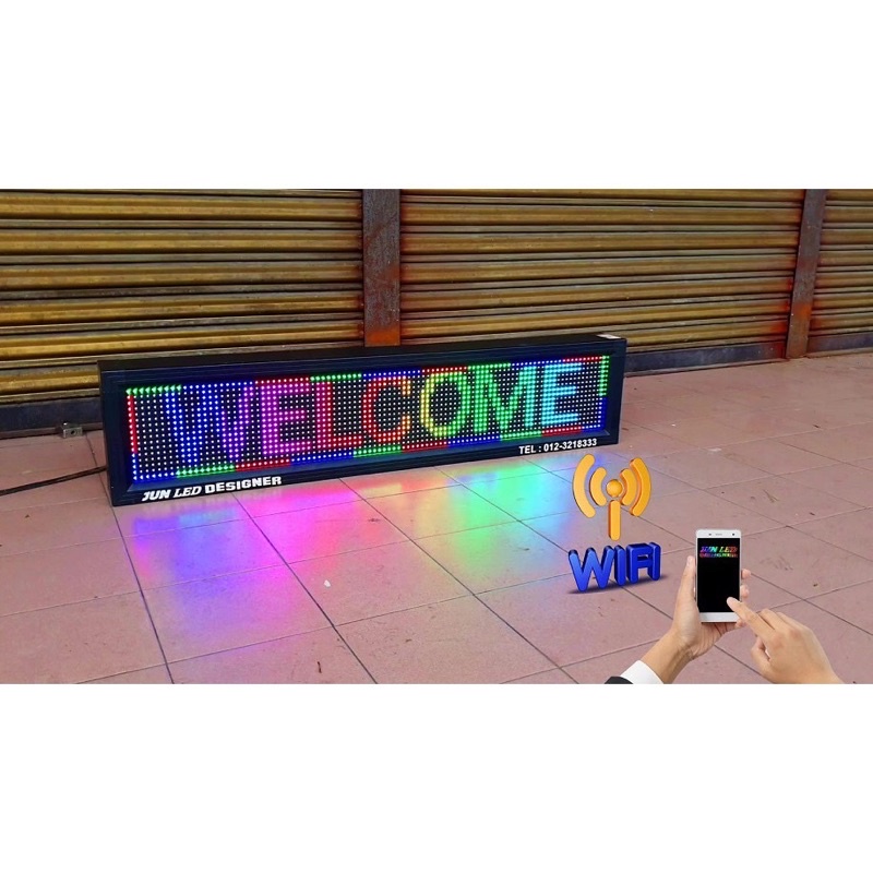 LED SIGNBOARD WIFI CONTROL | SHOP | FOODTRUCK | STALL | NIGHTMARKET ...