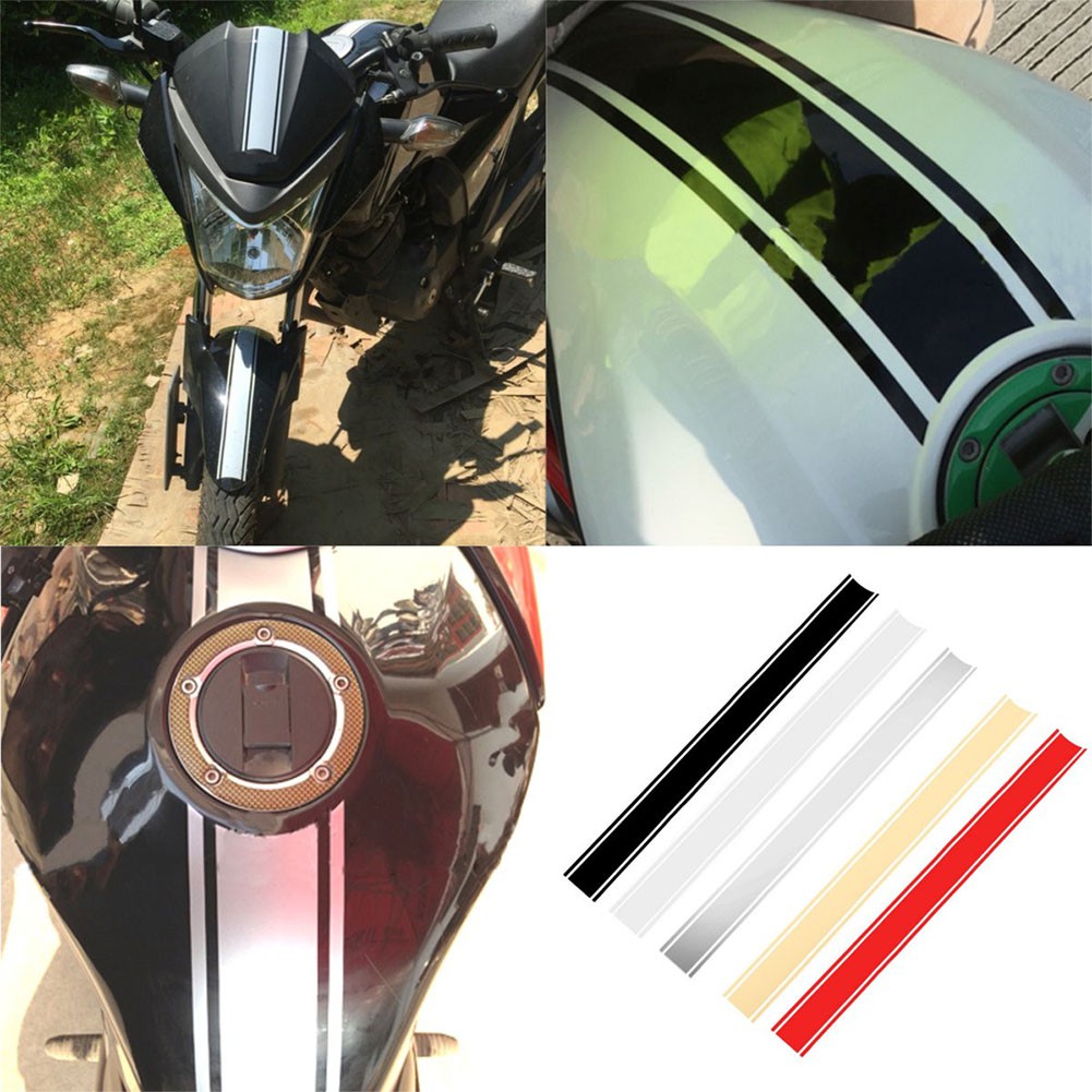 50cm DIY Motorcycle Fuel Tank Sticker Racer Decoration Stripe Pinstripe ...