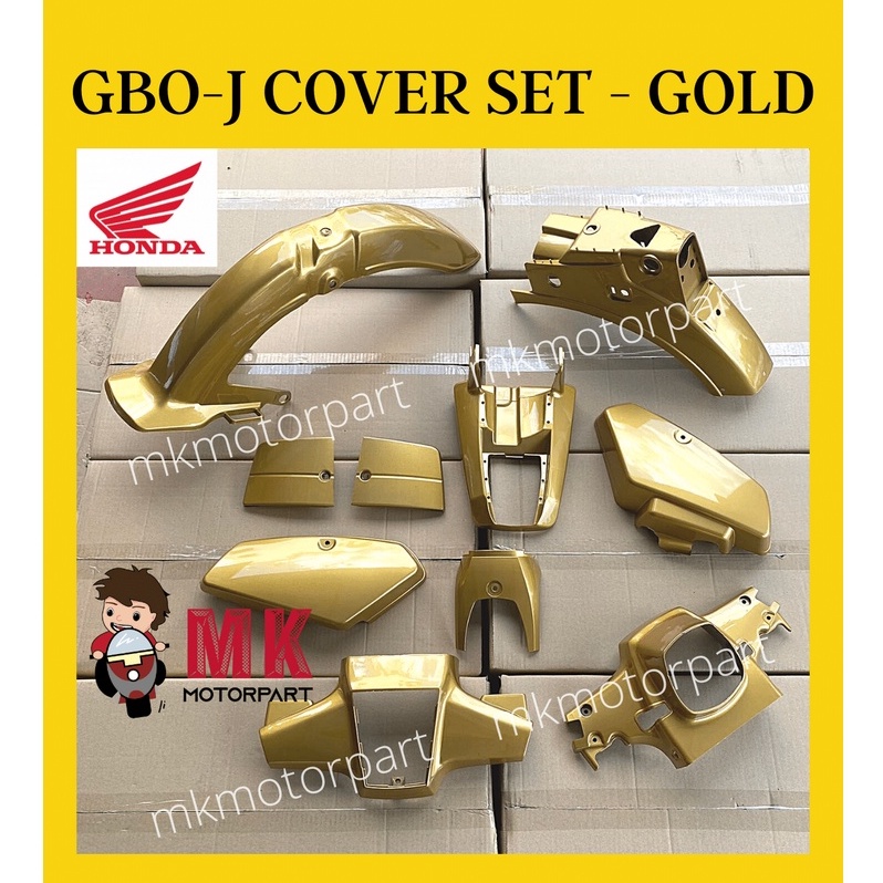 Honda GBOJ GBO-J MMC Body Cover Set ( GOLD ) M-Seki (10PCS) Emas ...