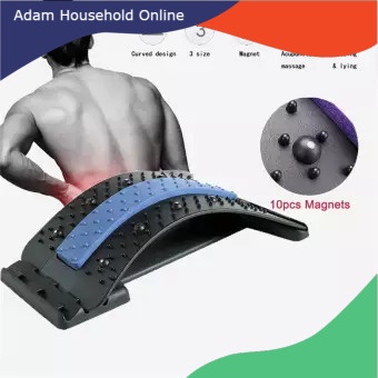 Back Stretch Fitness Lumbar Massager Support Stretcher Spine Corrector ...