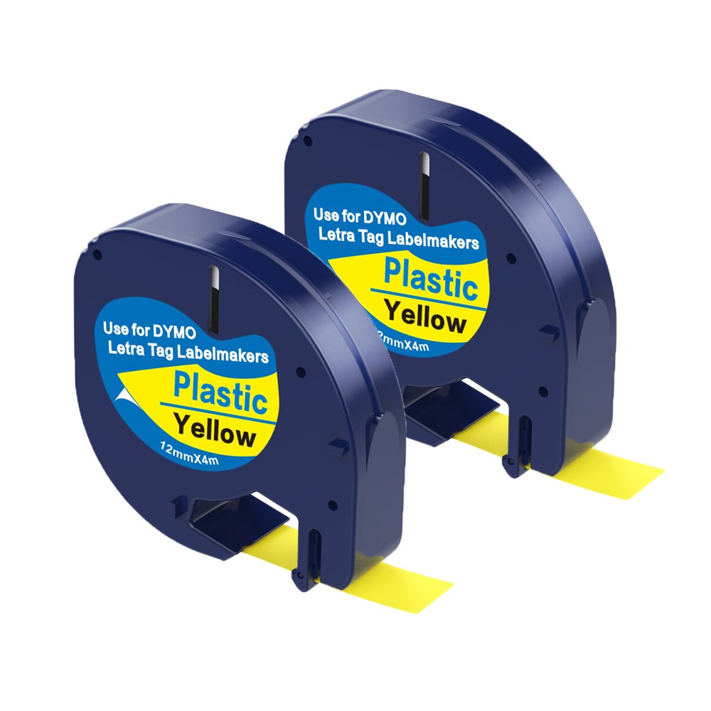 Compatible DYMO Letra Tag Refills 91332 S0721620 Plastic Label Tape ...