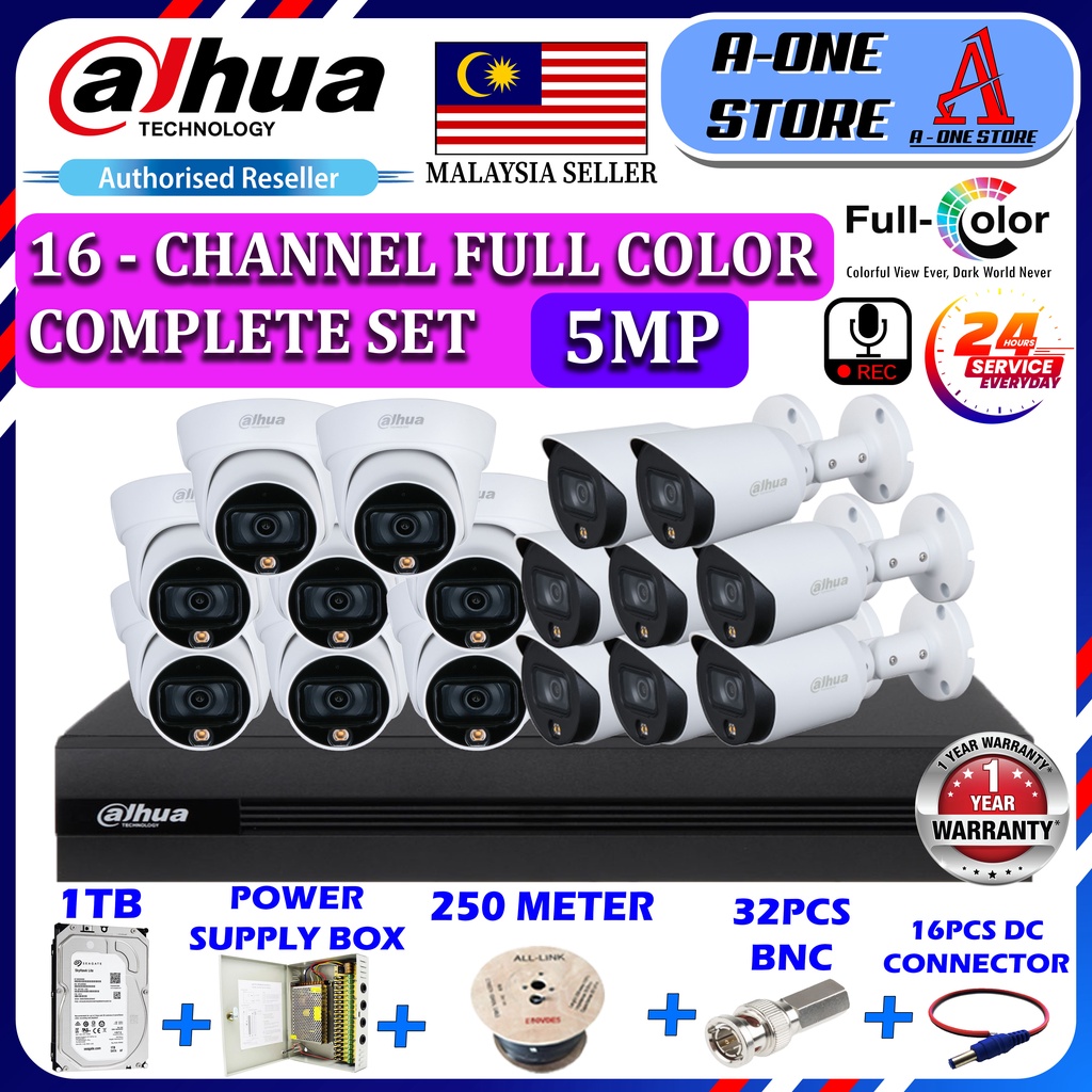 Dahua COLORVU Full Time Colour Audio 5MP Full Set 🌟16 CHANNEL🌟 CCTV ... Dahua COLORVU Full Time Colour Audio 5MP Full Set 🌟16 CHANNEL🌟 CCTV ...